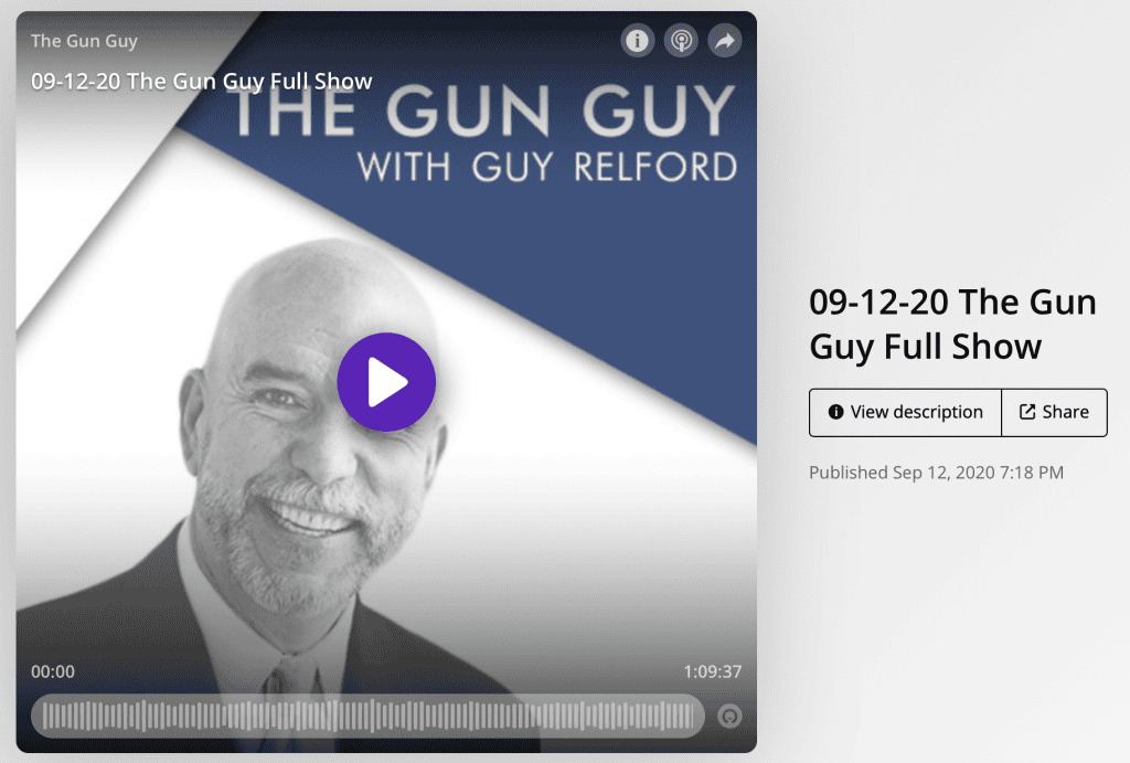 The Gun Guy 9-12-2020 - Indiana State Rifle and Pistol Association